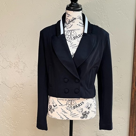 CAbi | Jackets & Coats | Cabi Black Tie Jacket | Poshmark
